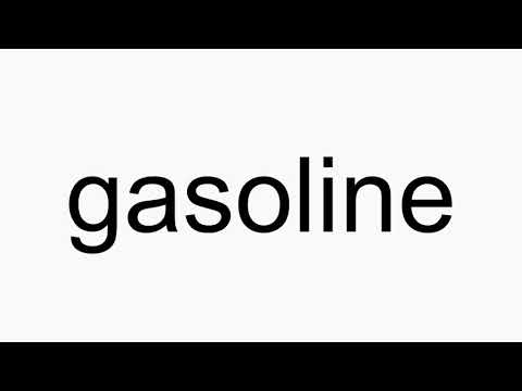 How to pronounce gasoline