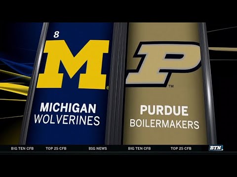 Michigan at Purdue - Football Highlights
