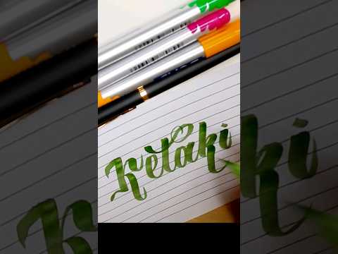 "Ketaki" Name Calligraphy #shorts #art #handlettering #lettering #calligraphy