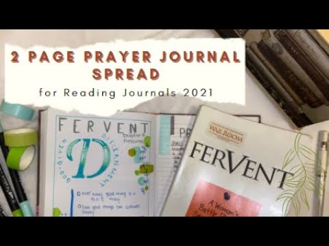 SIMPLE Prayer Journal Spread 2021 |Bible Reading Plan for 2021 | Spread Ideas for Beginners