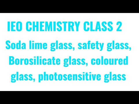 Kerala PSC 30/2024 IEO- industries extension officer new syllabus chemistry class 2 glass