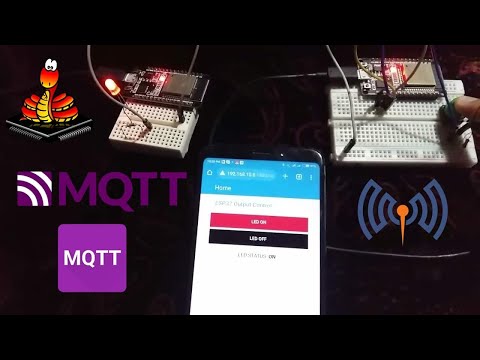 (Demo) ESP32 MicroPython MQTT Publish Subscribe – Control Outputs
