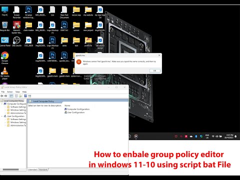 gpedit.msc || GROUP POLICY EDITOR || MISSING FILE IN WINDOW 11 HOME SINGLE LANGUAGE|| HOW TO ENABLE