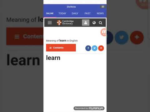 How to use Connect Cambridge Dictionary app