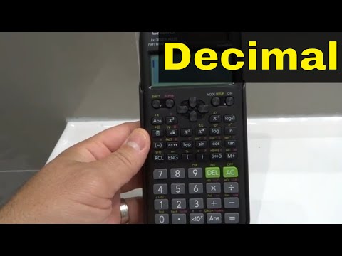How To Get Answers In Decimal-Casio Scientific Calculator-Tutorial