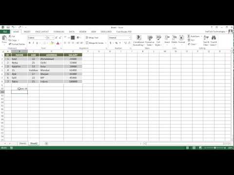 1 01 09 Difference between Excel and Access Tables