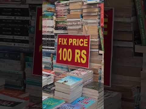 all books at ₹100 only?!? #mumbaishopping #mumbaimarket #markets