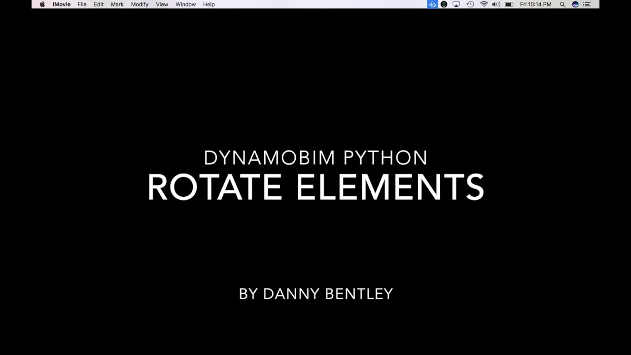 DynamoBIM Python Beginner's Guide how to Rotate Elements