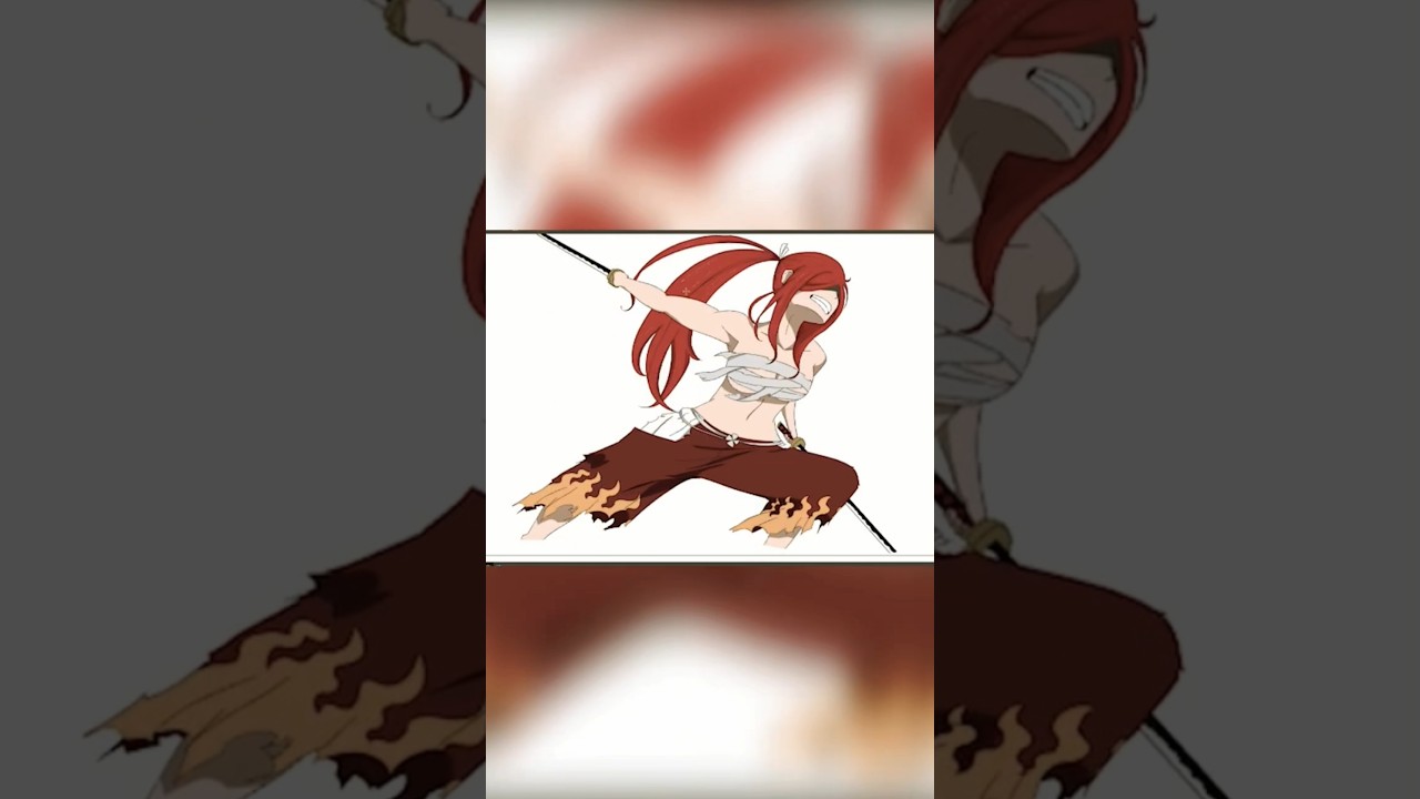 Erza Scarlet vs Kyoka Digital Art Time lapse #fairytail #Anime