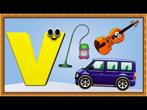 Words From Letter V | Kids Learning Videos | Words Start With Letter V | Kids Vocabulary Words