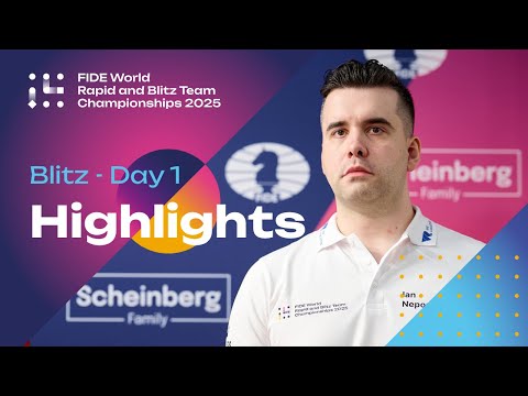 Highlights | Day 1 | 2025 FIDE World Blitz Team Championships in London
