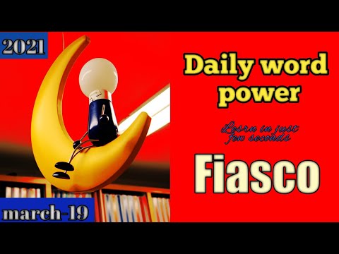 Daily Vocabulary (fiasco)