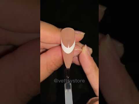 How to apply French tips guide correctly #shorts