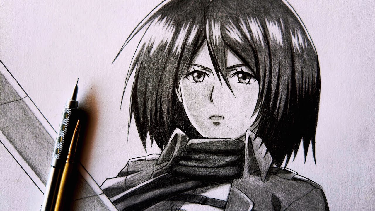 How To Draw Mikasa Ackerman from Attack on Titan Step by Step [Tutorial]#attackontitan #art #drawing