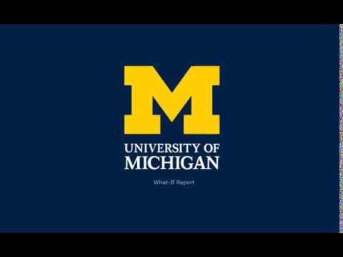 What-If Report - University of Michigan