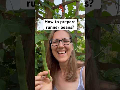 How English people prepare their runner beans? #kitchengarden #cooking #kitchengarden #growveg