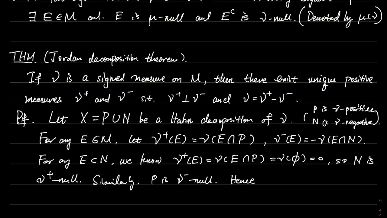 Lecture 19 - Radon-Nikodym theorem