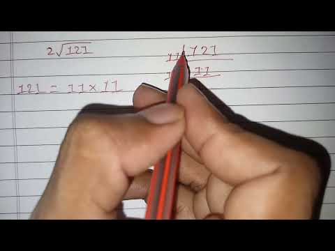 Square Root of 121 by Prime Factorisation method 2√121
