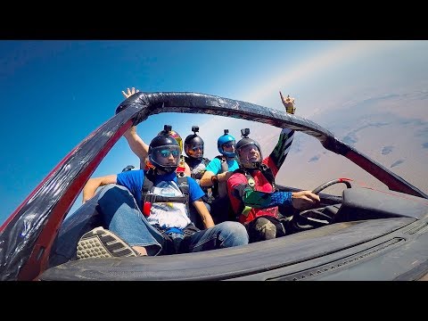 Here's What Happens When You Take a Car Skydiving