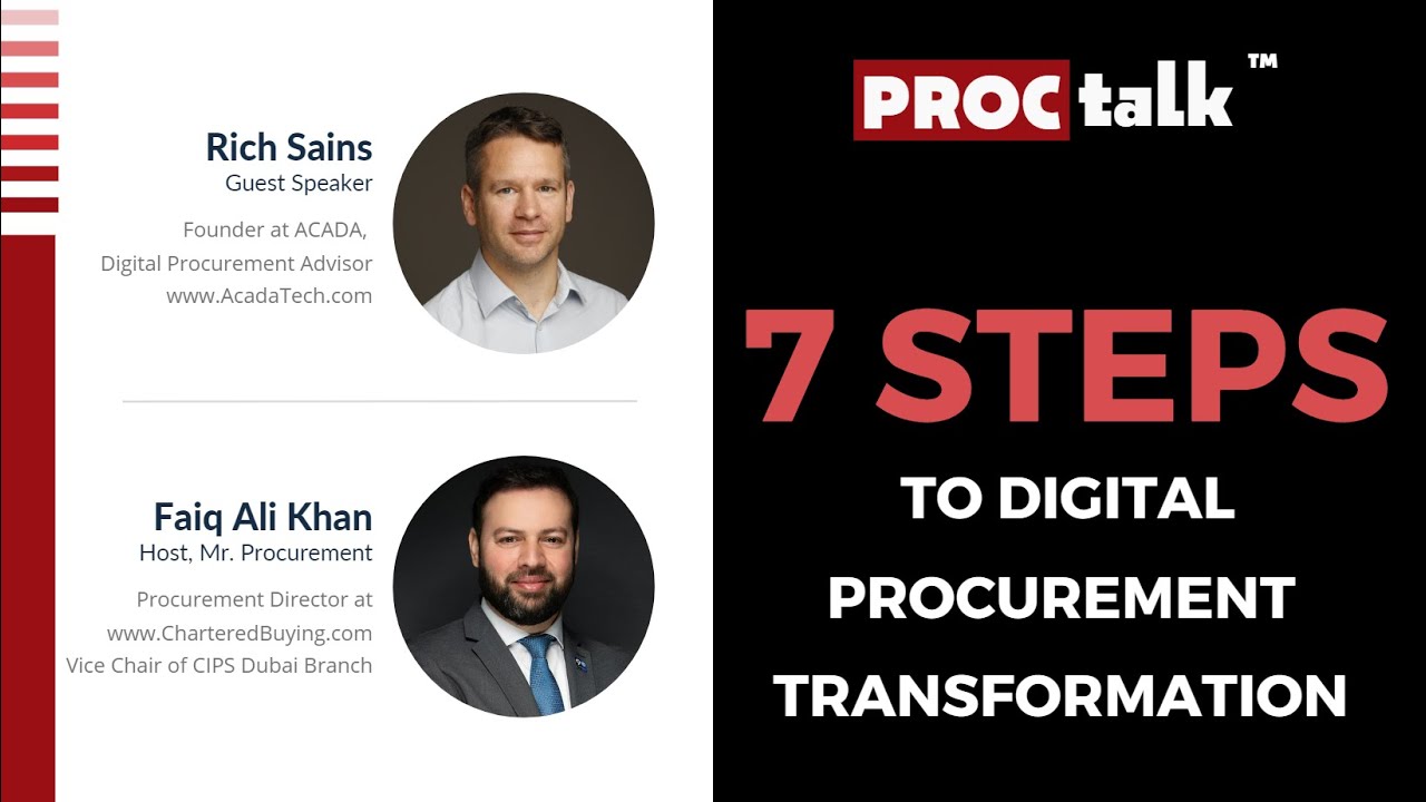 7 Steps to digital Procurement Transformation
