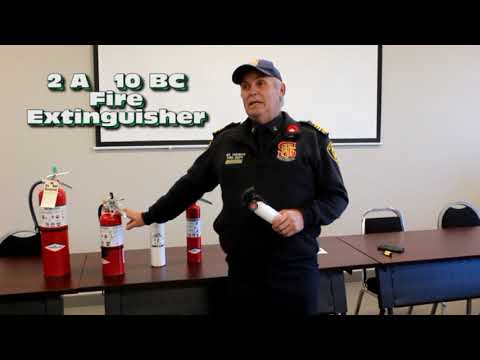 Extingushers for Cindy. City of St. Thomas Fire Department - Fire Extinguisher Training