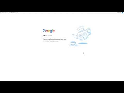 Google Error 418 teapot