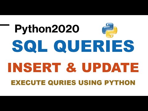 How to Execute sql query in python | Python SQL Update Command | Python SQL Insert Command