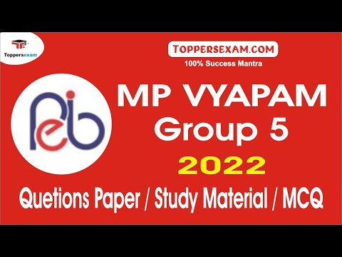 MP VYAPAM GROUP 5 Syllabus 2022 | Questions Paper | Study Material | Important MCQ | Best Books