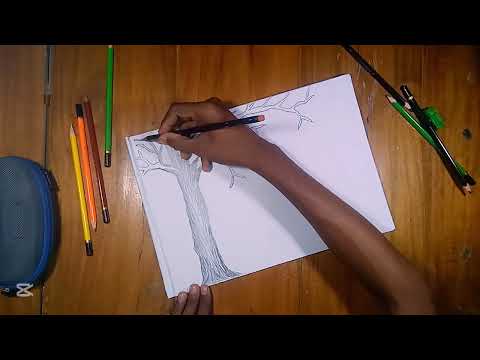Amazing Banyan Tree Drawing Using Only a Pencil!