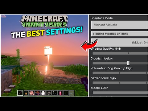 The BEST Settings For VIBRANT VISUALS For Minecraft Pocket Edition!