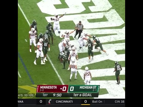 Minnesota RB Mo Ibrahim Opens Scoring vs. Michigan State | Big Ten Football