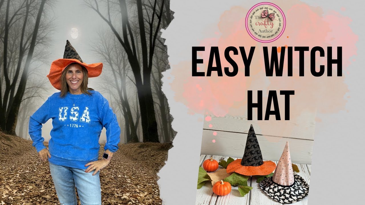 Easy DIY Witch Hat Tutorial | Fun Quilted Halloween Sewing Project!