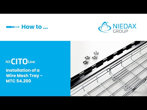 Niedax wire mesh tray - MTC 54.200 I Niedax Group I How to ... #24