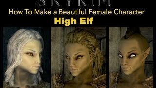 My Character Creations - Female High Elf - Making them as followers ...