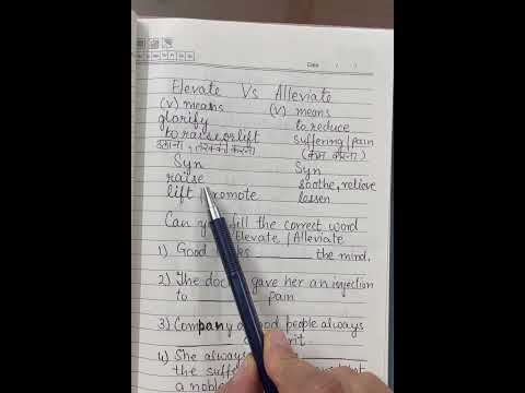 Elevate / Alleviate #english #vocabulary #shorts