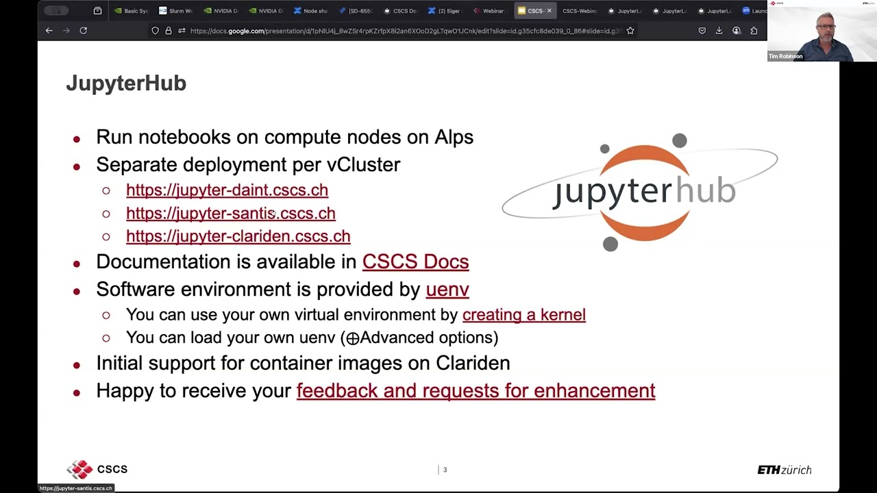 Interactive computing on Alps