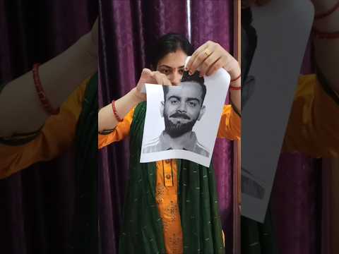 Virat Kohli Photo to Drawing Art #viratkohli #art #drawing #shorts