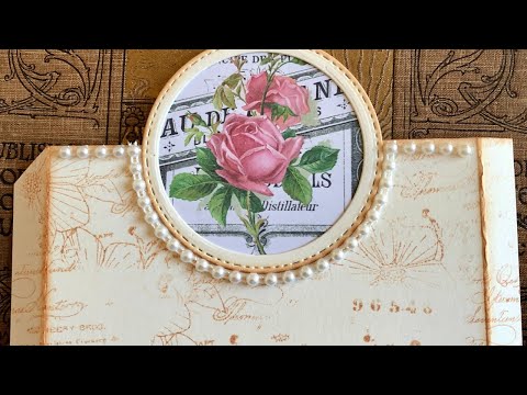 How to make pockets for a Shabby Chic Junk Journal Page
