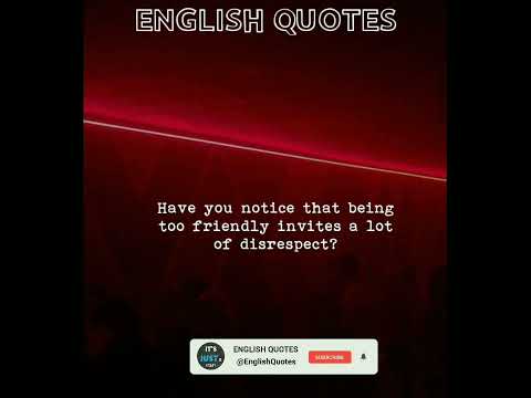Disrespect || English Quotes || #english #quotes #attitude #status