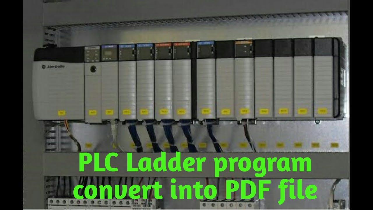 How to convert PLC ladder diagram into PDF file