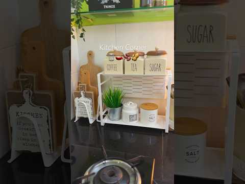 Kitchen countertop organisation #kitchen #kitchencountertoporganizationideas #kitchencountertop