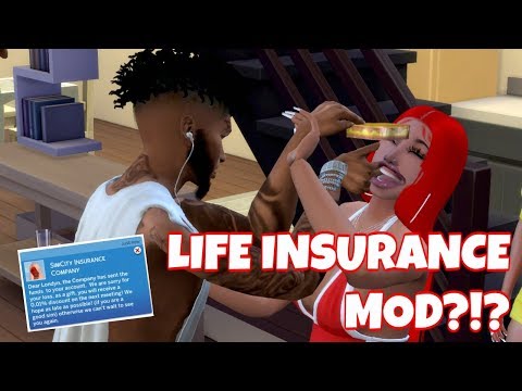 SHE CHOKED ON GRILLED CHEESE! | LIFE INSURANCE MOD REVIEW | THE SIMS 4