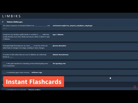 Generate Flashcards in seconds with Limbiks