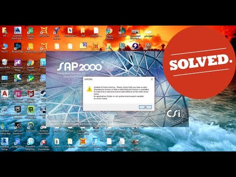 Expired License Solution for SAP2000 in Less Than 1 min ((WORKS FOR OTHER PROGRAMS TOO))