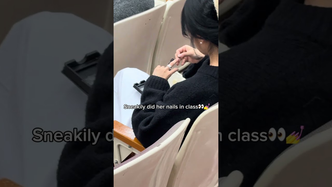 THIS easy to get your nails done in class #ohora #ohorausa #UCLA #Harvard  #collegelife #diynail