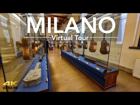 Milano Castello Sforzesco - Museum walking tour 4K Ultra HD