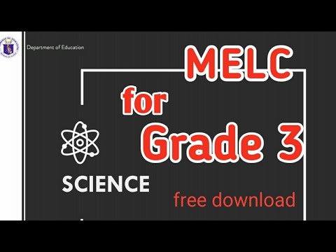 MELC FOR GRADE 3- SCIENCE | MOST ESSENTIAL LEARNING COMPETENCIES | CG