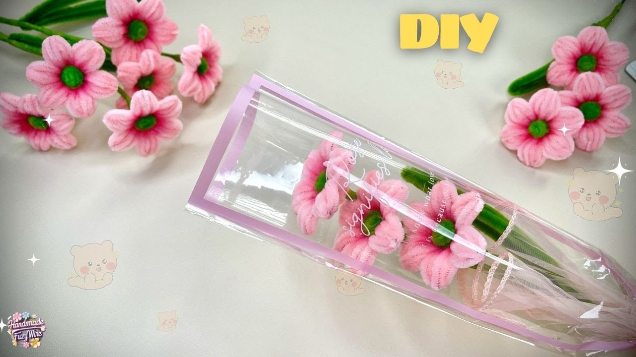 DIY Bouquet Pipe Cleaner ❣️Quick and Easy Beautiful Tutorial❣️ #diy  #pipecleaner