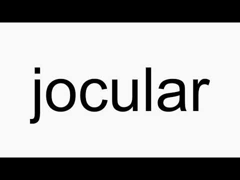 How to pronounce jocular