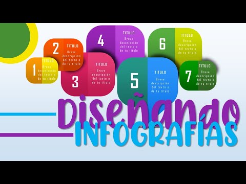 Cómo hacer una INFOGRAFÍA de rectángulos redondeados Creativa | Archivo GRATIS para descargar.